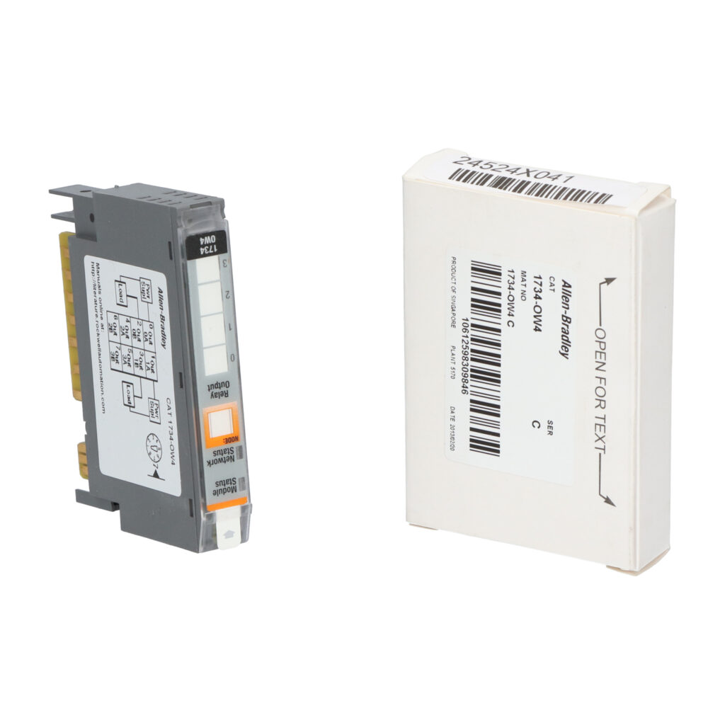 1734-OW4, Allen-Bradley, 24VDC 4Point N.O. SPST Relay Out Module. POINT ...