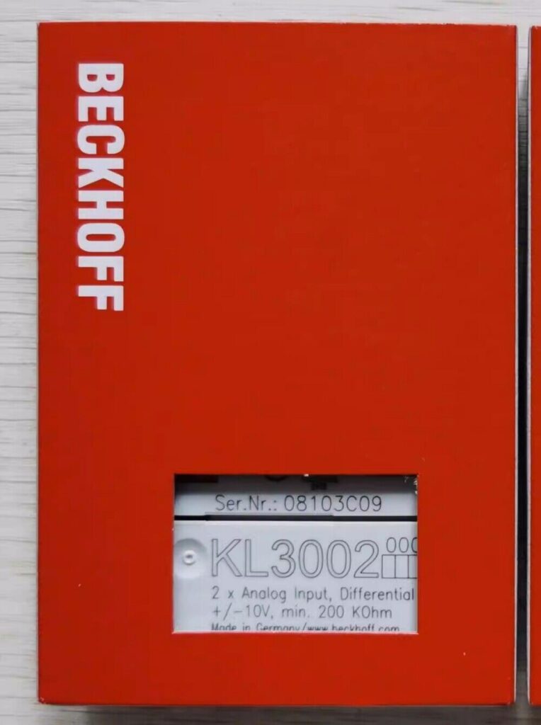 KL3002, Beckhoff Automation, El terminal de entrada analógica maneja señales en el rango de -10 ...