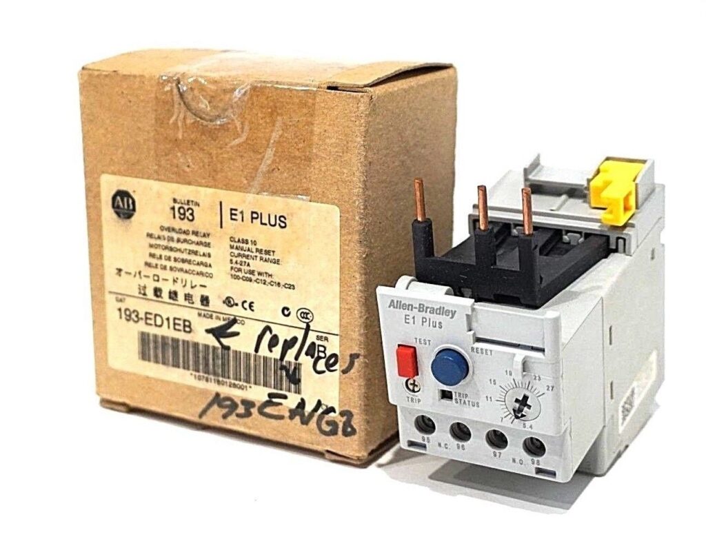 193-ED1EB, Allen Bradley, Boletín 193; Relé de sobrecarga, clase de ...