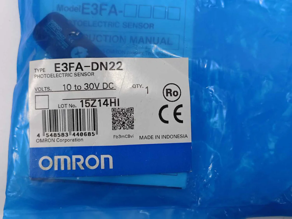 E3FA-DN22, Omron, Fotoelectric Sensor, Plástico Reflex, Rango 300mm, NPN, Conector M12 ...